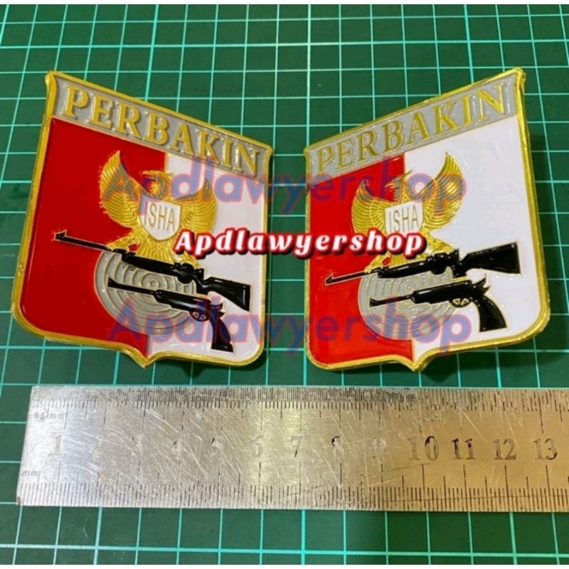 Jual Emblem Kuningan Emblem Plat Nopol Logo PERBAKIN 7,9cm x 6,8cm ...