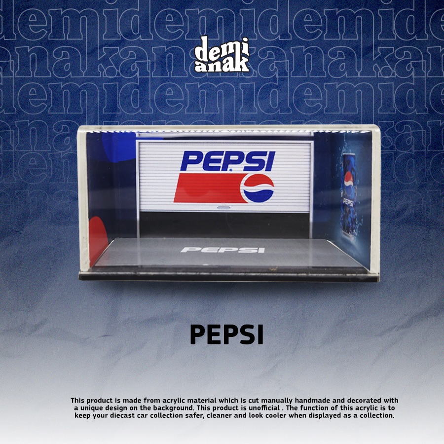 Jual Box Akrilik Diecast Pepsi Blue Biru | Shopee Indonesia