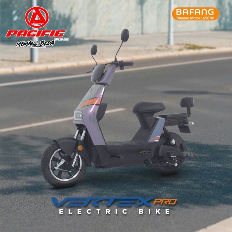 Jual SEPEDA LISTRIK PACIFIC VERTEX PRO 650 WATT 48V/20.2AH PREMIUM BERGARANSI RESMI | Shopee ...