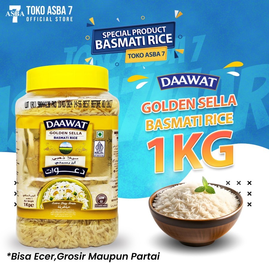Jual DAAWAT GOLDEN SELLA BASMATI RICE 1KG | Shopee Indonesia