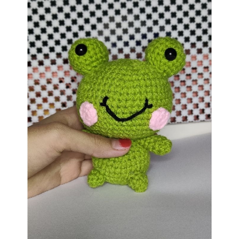 Jual Boneka mini amigurumi crochet Katak | Shopee Indonesia
