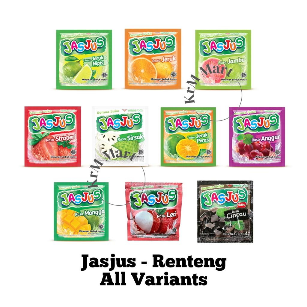Jual JasJus 1 renteng renceng All Varian Kelapa Muda Cincau Anggur ...