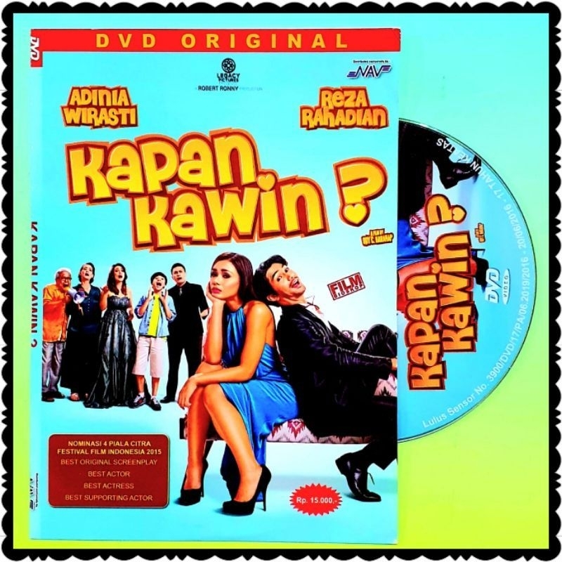 Jual KASET ORIGINAL FILM KAPAN KAWIN-FILM KOMEDI INDONESIA TERLARIS-KASET FILM INDONESIA TERBARU ...