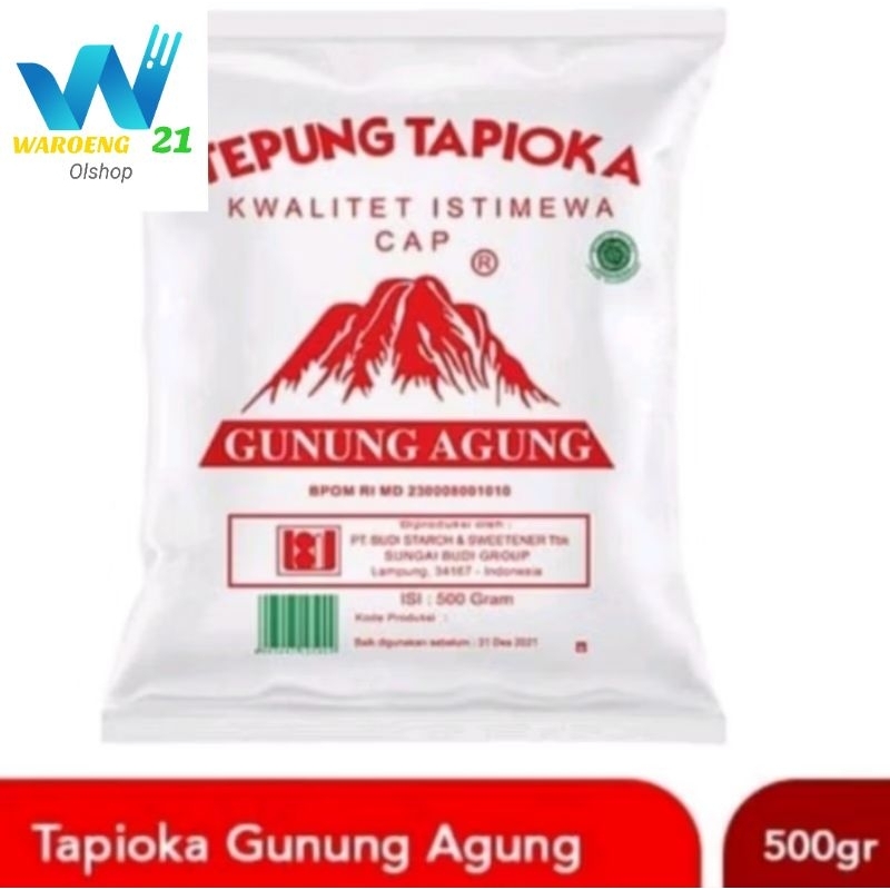 Jual 1 DUS TEPUNG TAPIOKA CAP GUNUNG 500 gr × 20 pcs | Shopee Indonesia