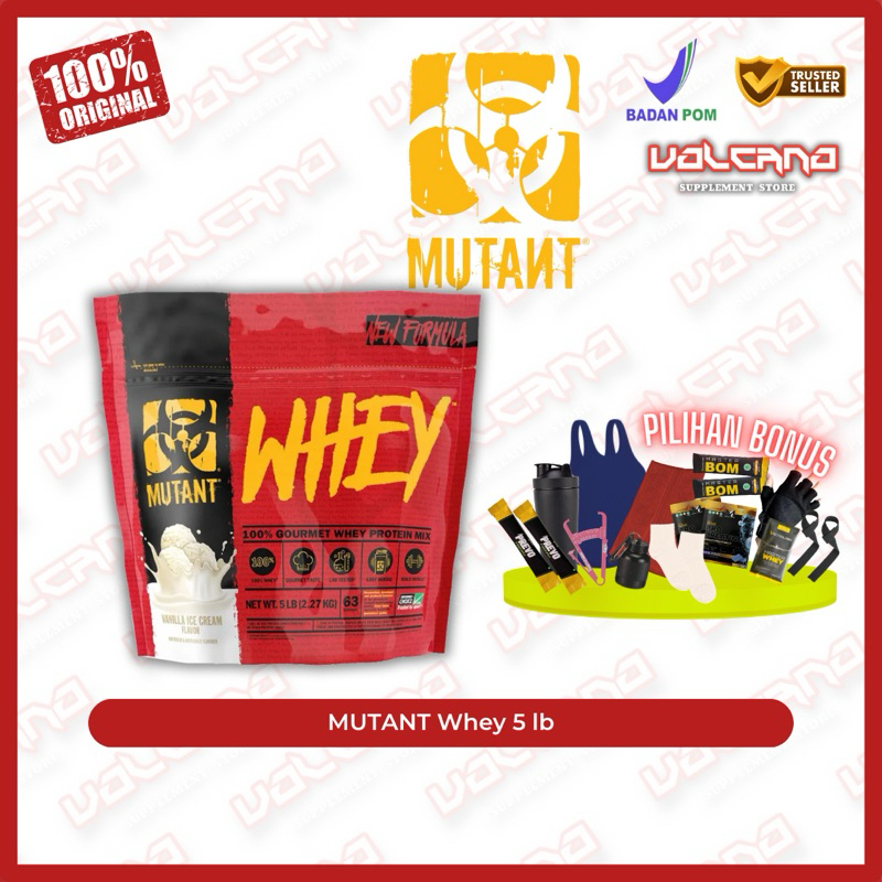 Jual Mutant Whey 5 lb hydrolized isolate concentrate lbs cutting diet BPOM | Shopee Indonesia