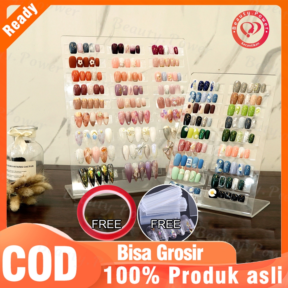 Jual Stand Display Kuku Palsu Bahan Akrilik transparan bening untuk ...