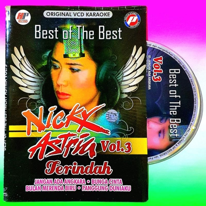 Jual KASET ORIGINAL VCD LAGU NICKY ASTRIA dan ANGGUN BISA KARAOKE VOCAL ON OF AKTIF-LAGU KARAOKE ...