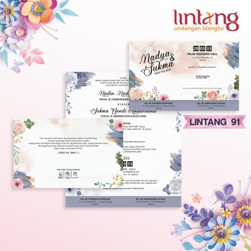 Jual Blangko Undangan Nikah LINTANG 91 | Blangko Undangan Murah Gratis File Setting dan Katalog ...