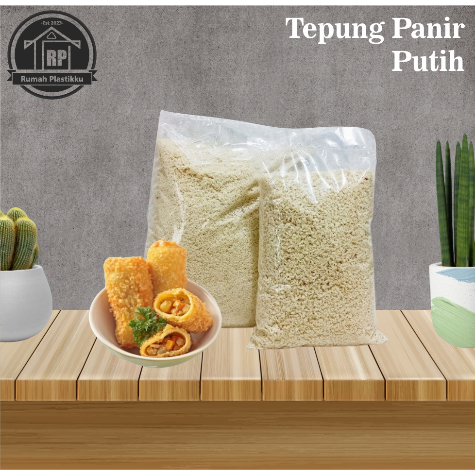 Jual Tepung Roti Putih / Tepung Panir Putih / Kemasan Repack 250 gr ...