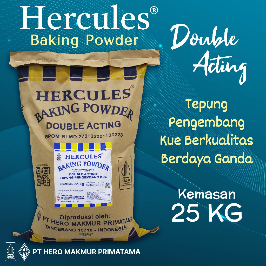 Jual Baking Powder Hercules Double Acting 25 kg by Gosend/Grabsend ...