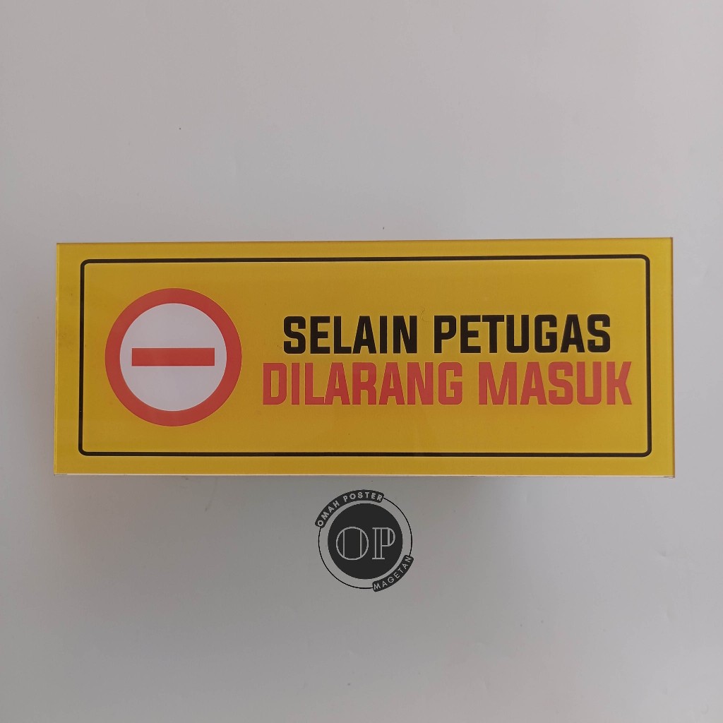 Jual Stiker Selain Petugas Dilarang Masuk - Staff Only - Selain ...