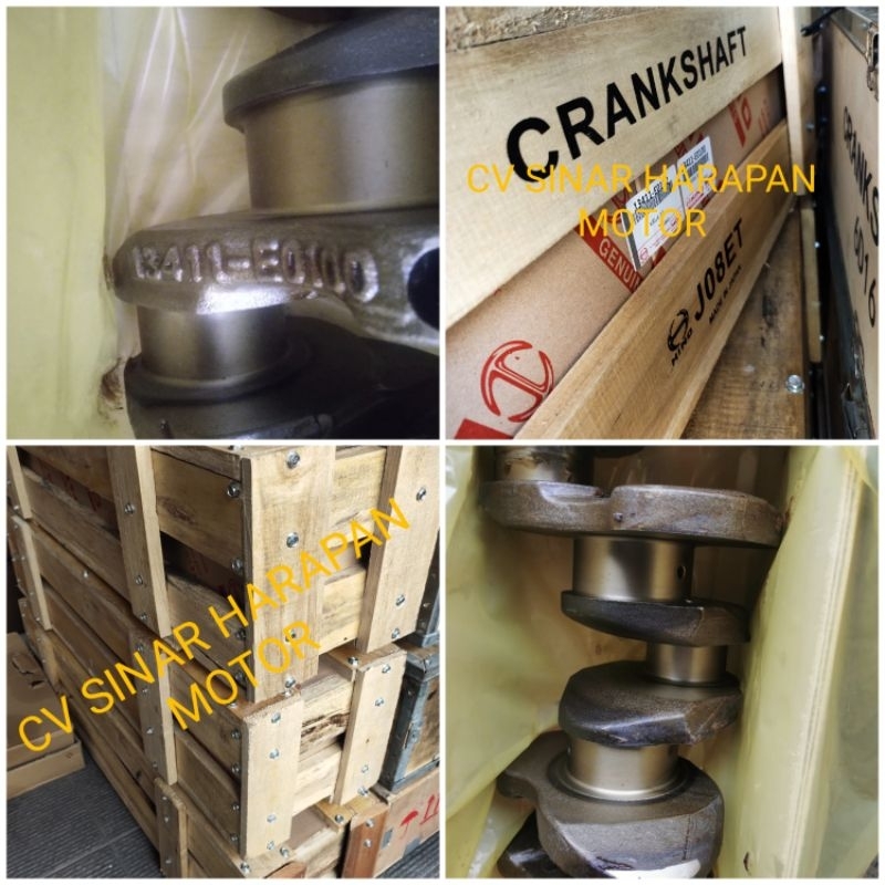 Jual CRANKSHAFT AS KRUK HINO LOHAN 500 J08E J08C 13411E0100 KREUK AS FORGING 13411-E0100 NEW ...