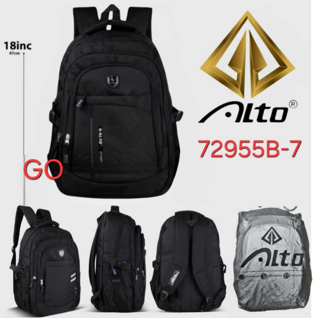 Jual Gopro BLACK 18INC Tas Sekolah Pollo Alto Anak Laki Laki Tas Ransel ...