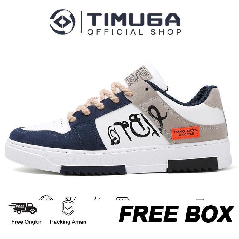Jual TIMUGA Sepatu Sneakers Pria Keren Kekinian Comfortable Modern ...