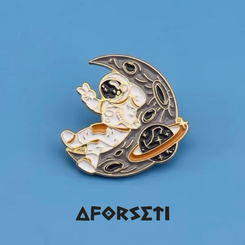 Jual PIN ENAMEL “ASTRONAUT 1" BROS PIN / BROOCH / PIN COUPLE / PIN ...