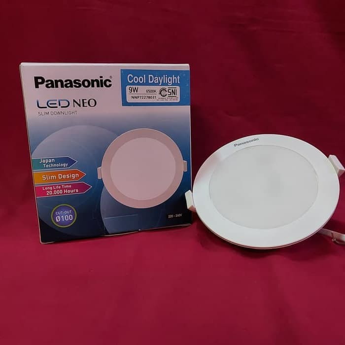 Jual PANASONIC Downlight LED Panel IB Tanam Neo Slim 9W 9 Watt NNP72278031 | Shopee Indonesia