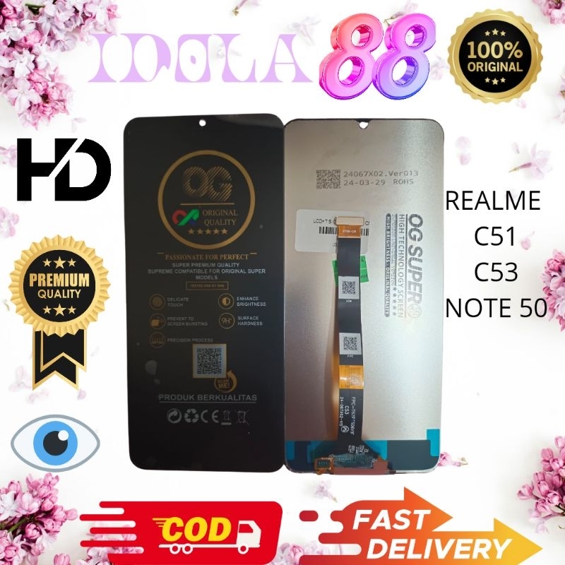 Jual LCD FULLSET REALME C51 / C53 / NOTE 50 / N53 ORGINAL TOUCHSCREEN LCD. | Shopee Indonesia