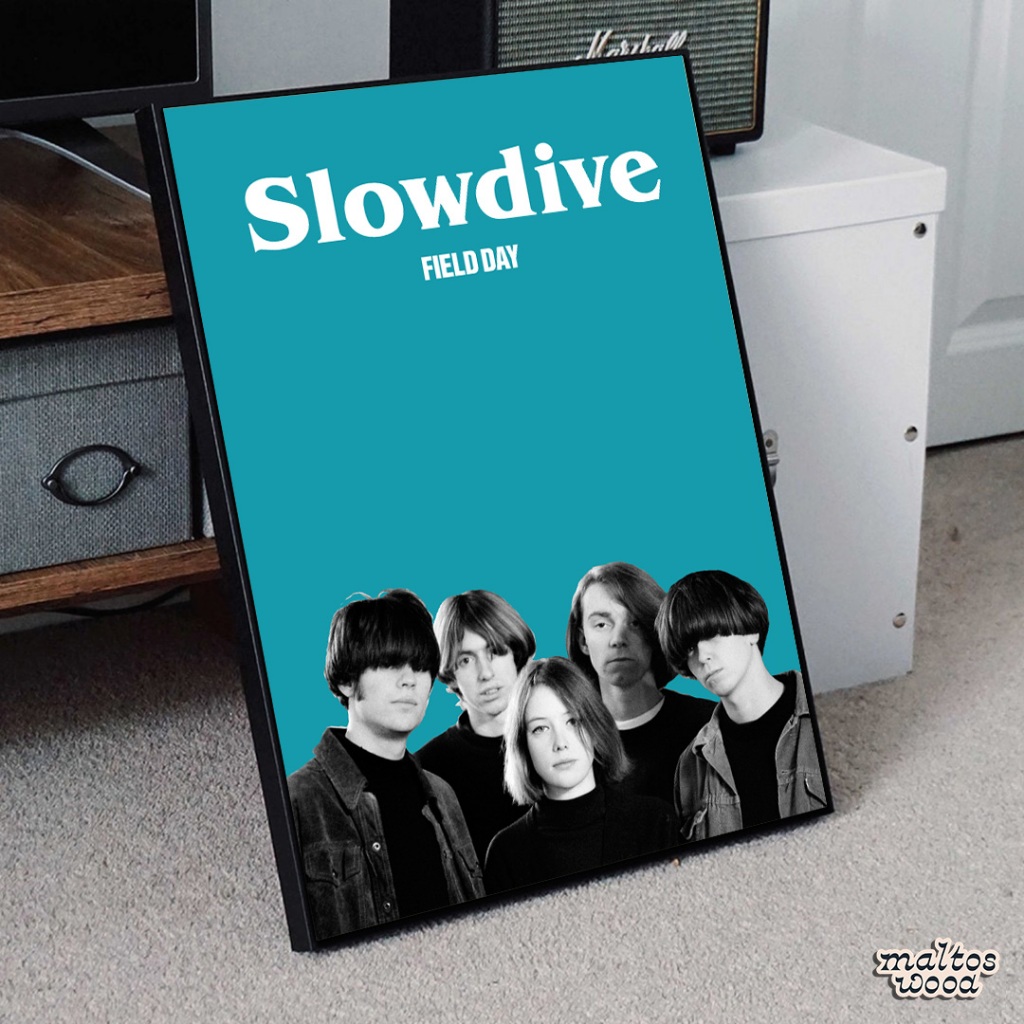 Jual POSTER SLOWDIVE + FRAME BLOCK | Shopee Indonesia