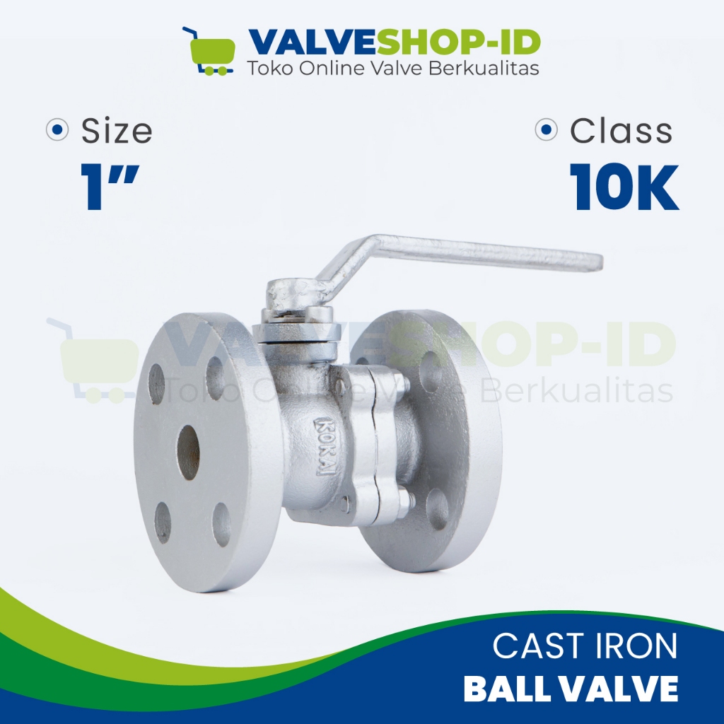 Jual Ball Valve DN25 1" Inch JIS 10K Cast Iron | Shopee Indonesia