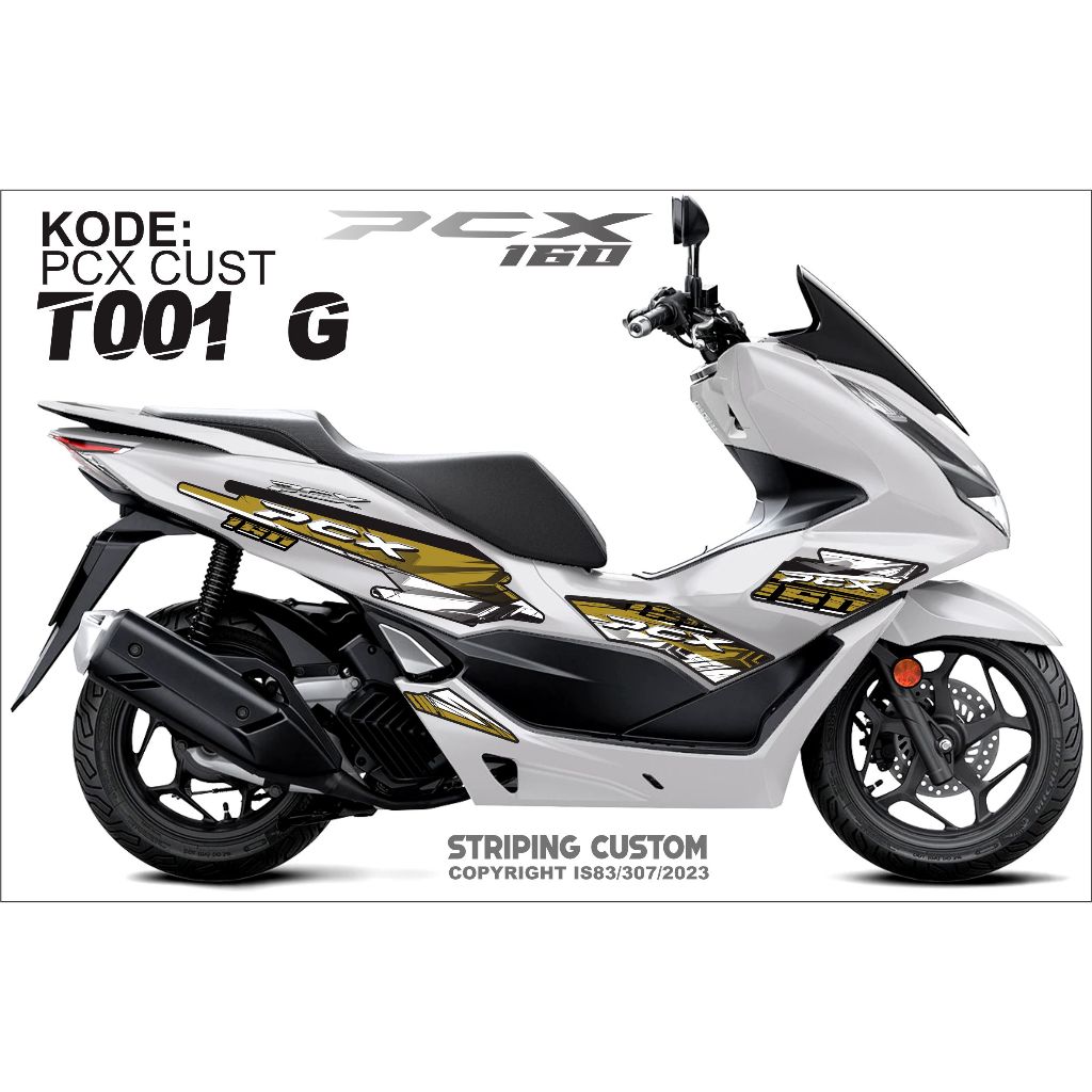 Jual Stiker Striping Variasi Honda PCX 160 Kode T001 | Shopee Indonesia