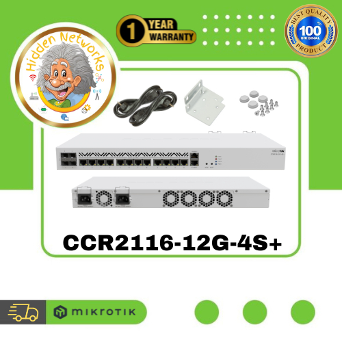 Jual MikroTik CCR2116-12G-4S+ (CPU limitations in 10G setups with this ...