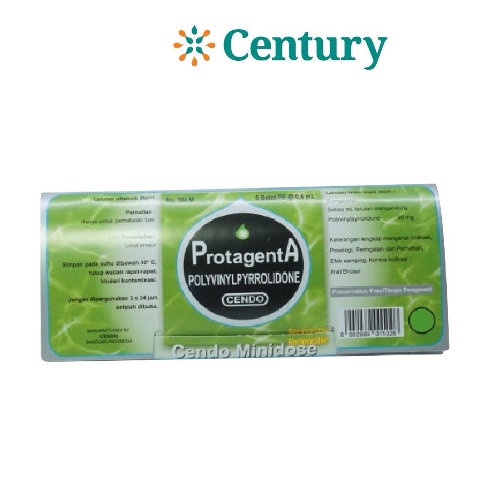 Jual CENDO PROTAGENTA MINIDOSE 1 Strip 5 Ampul @0,6ml/ Mata Kering ...