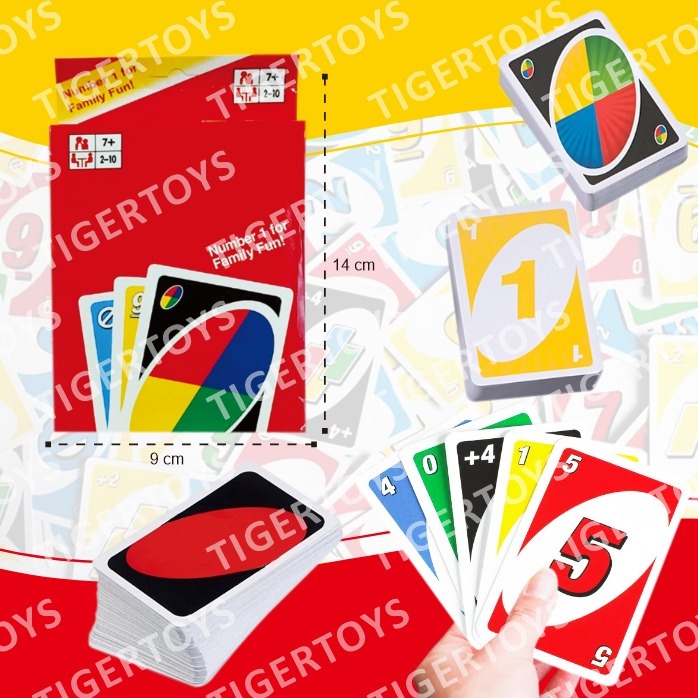 Jual Mainan Kartu Keluarga / Mainan Kartu Angka Warna Wild Card ...