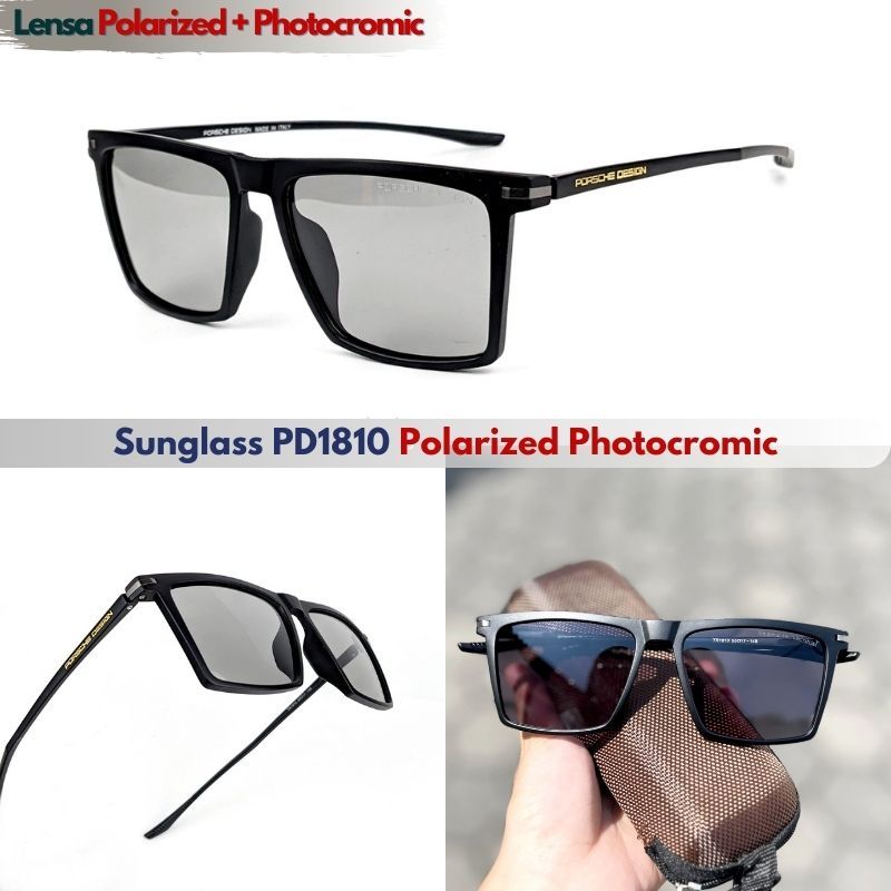 Jual Sunglasses Photocromic Terpolarisasi Pria Porsche D TR1810 Kacamata Hitam Lensa Polarized ...