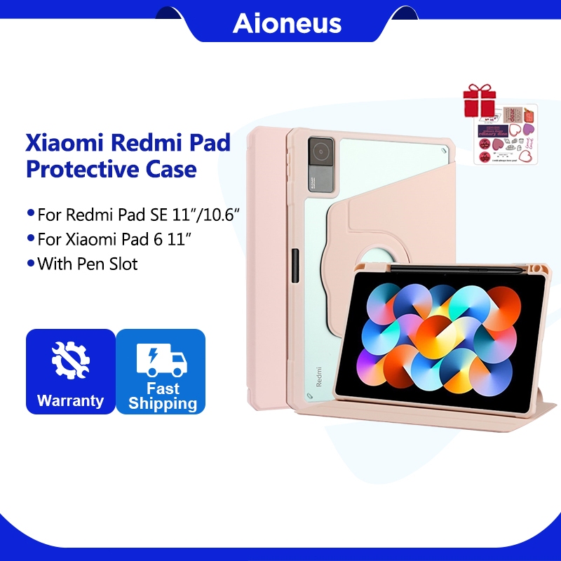 Jual Aioneus | Case RedMi Pad SE 11inch 720° Rotate Flip Case Xiaomi ...