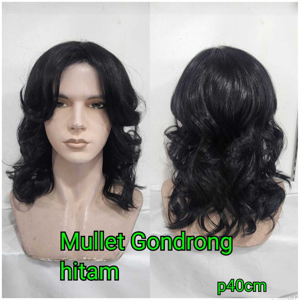 Jual MULET GONDRONG WIG LAKI LAKI RAMBUT PALSU DEWASA | Shopee Indonesia