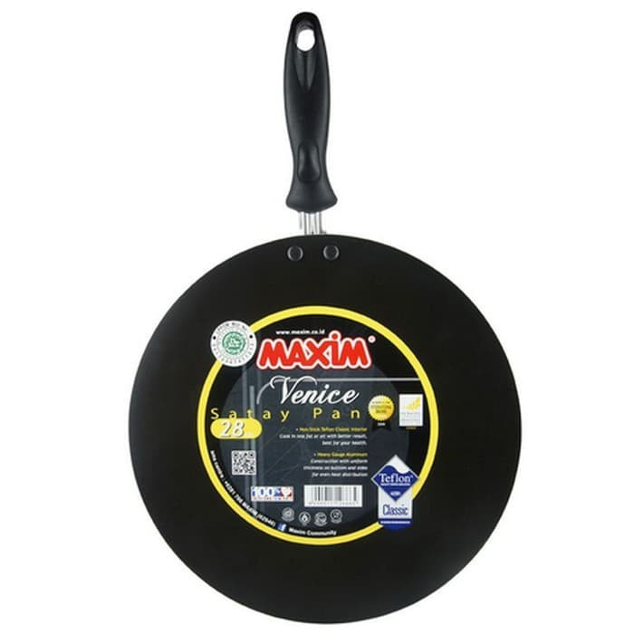 Jual Alat Panggang Venice Satay Pan Wajan Teflon 28cm Maxim Satay Pan ...