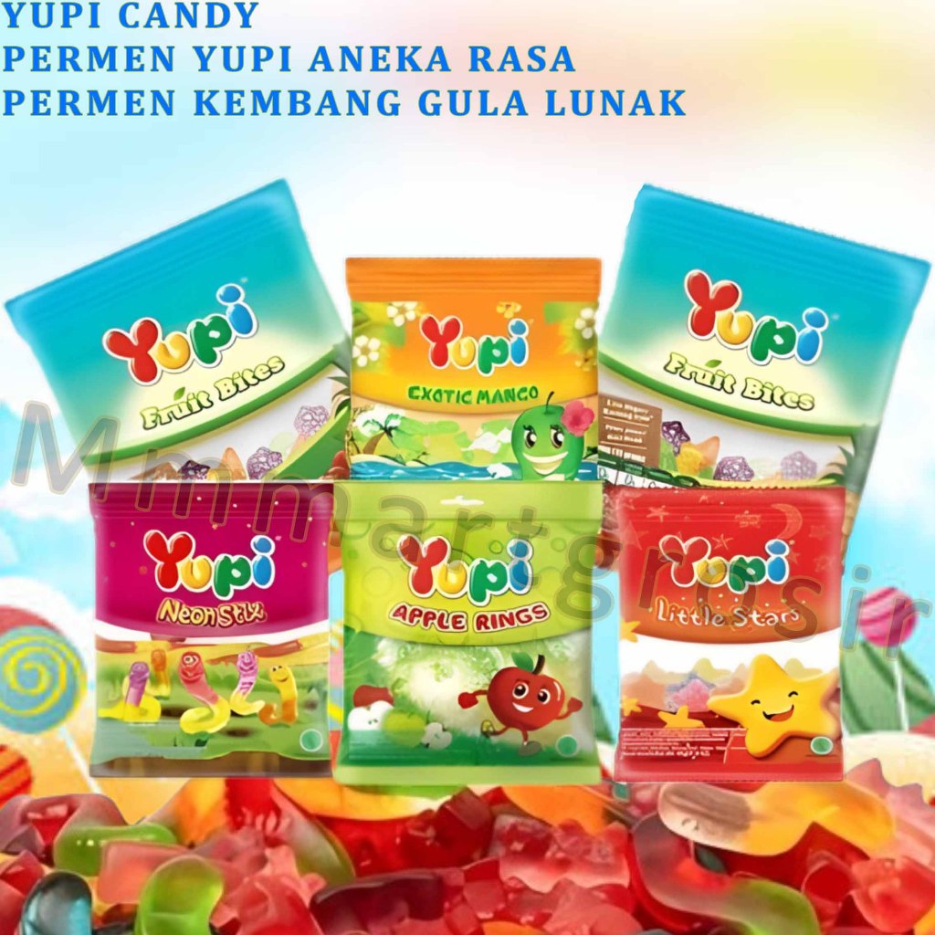 Jual Yupi Candy / Permen Yupi Aneka Rasa / Permen Kembang Gula Lunak / 1pcs | Shopee Indonesia