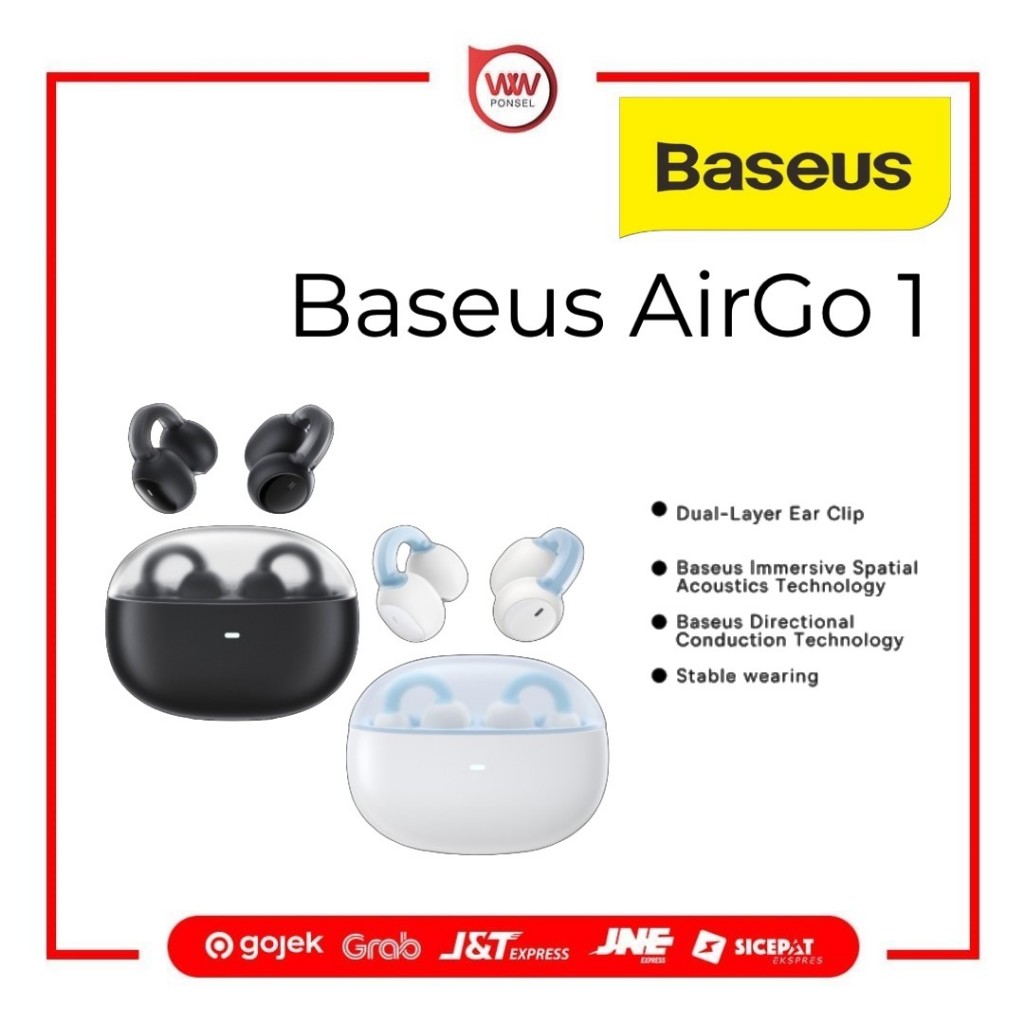 Jual Baseus AirGo 1 Ring Open-Ear TWS Earbuds Cluster | Shopee Indonesia