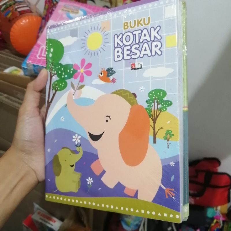 Jual Buku Kotak besar alfa premium isi 38 lembar buku tulis kotak besar | Shopee Indonesia