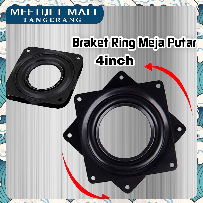 Jual Meja Putar Besi Persegi 4 Inch-Braket Ring Kursi Putar Lazy Baja ...