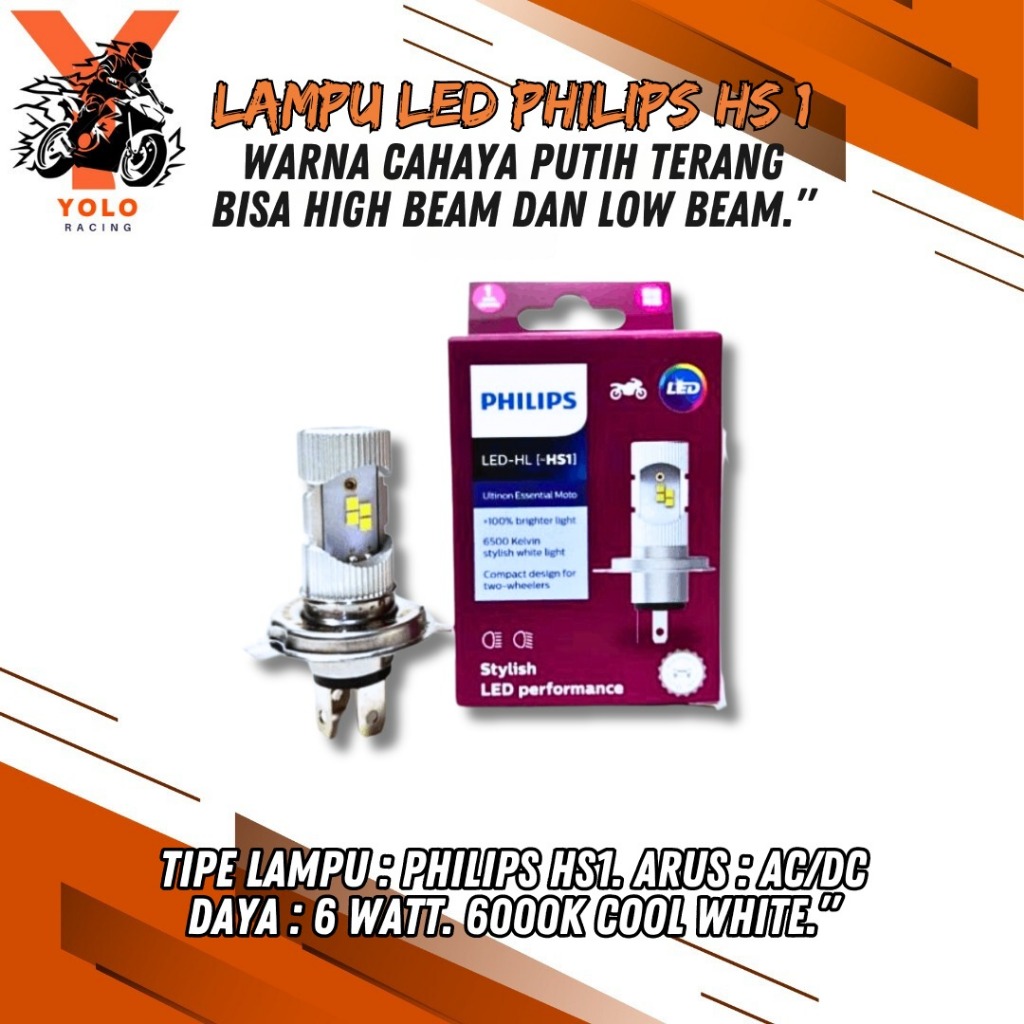 Jual LAMPU DEPAN MOTOR LED PHILIPS-LAMPU LED 2SISI H6 ARUS DC M5 BST BOHLAM LAMPU DEPAN MOTOR ...