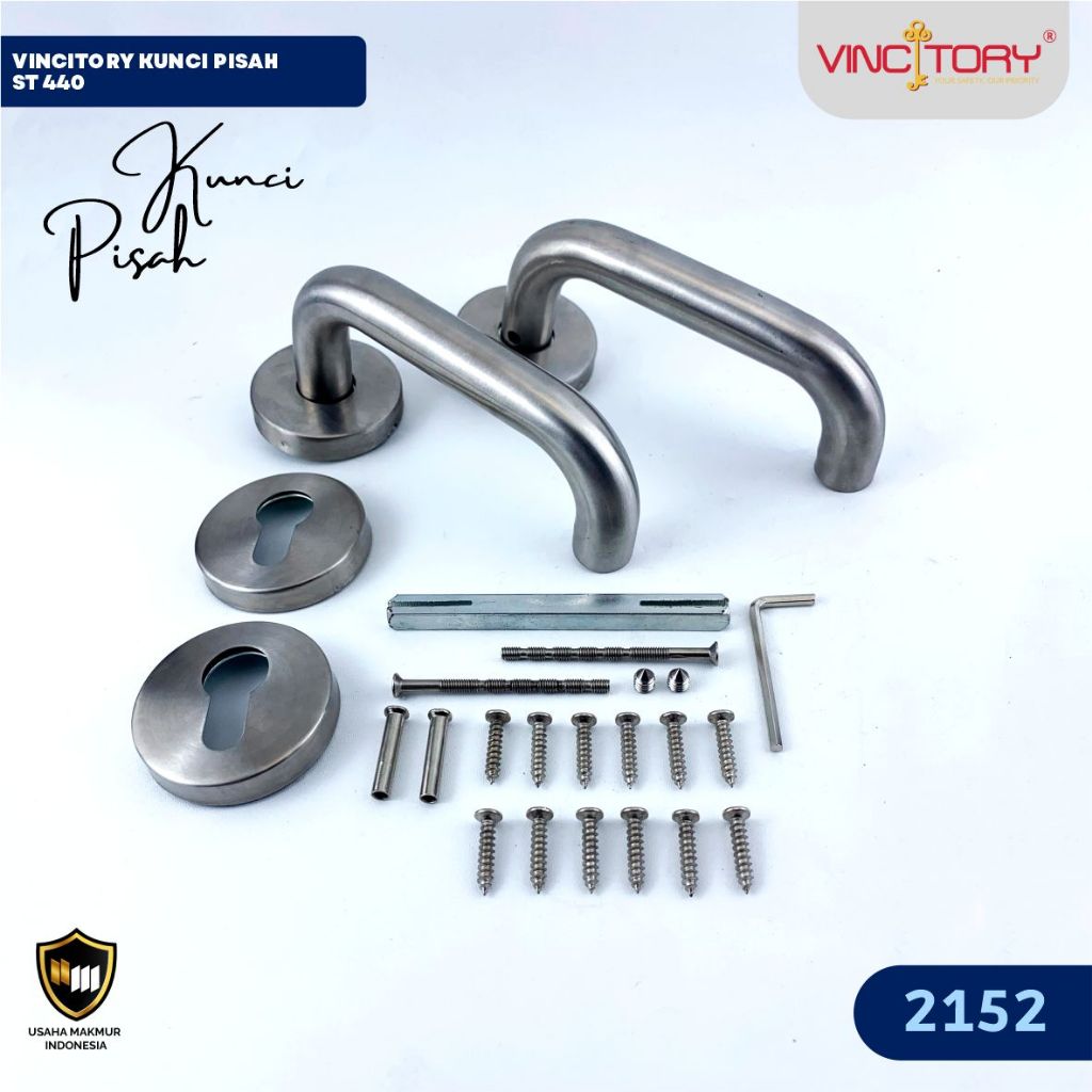 Jual KUNCI PISAH Stainless | Gagang Handle Pintu | Kunci Pintu Pisah I Kunci model Pisah ...