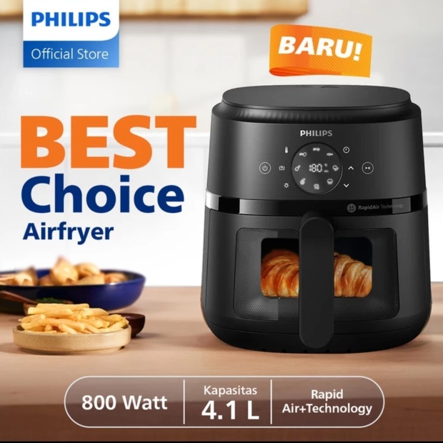 Jual Airfryer Air Fryer Philips Digital 4.2L 4.2 Liter 4,2 L Transparan Bucket NA221 NA-221 Low ...