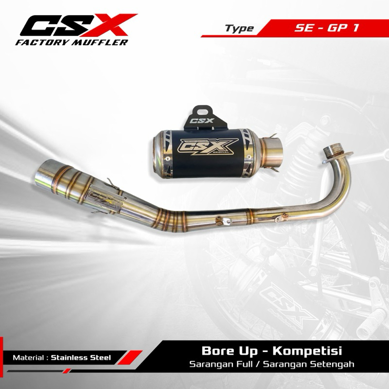Jual Knalpot pnp sleep engine fullsystem by Csx factory muffler type GP ...