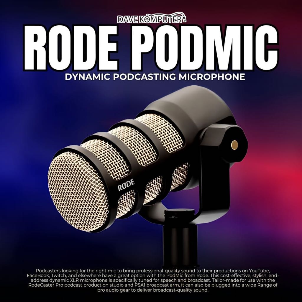 Jual Rode PodMic Cardioid Dynamic Broadcast Microphone | Shopee Indonesia