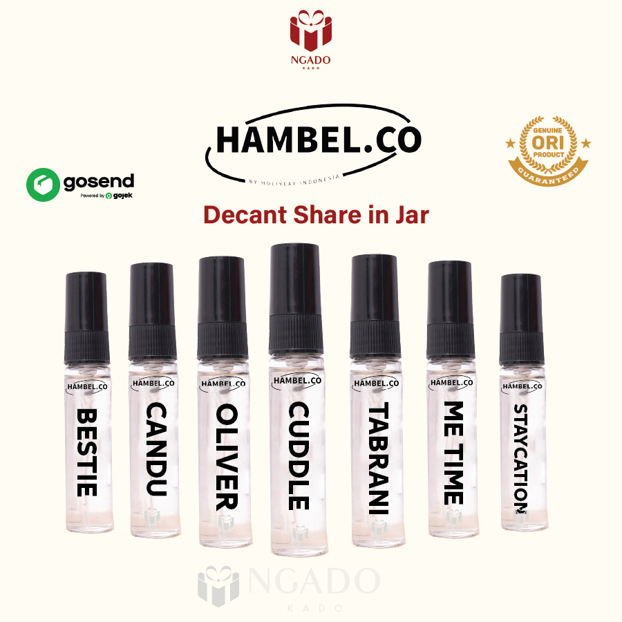Jual DECANT PARFUM HAMBEL CO 5ml Share In Jar 2ml Oliver , Tabrani ...