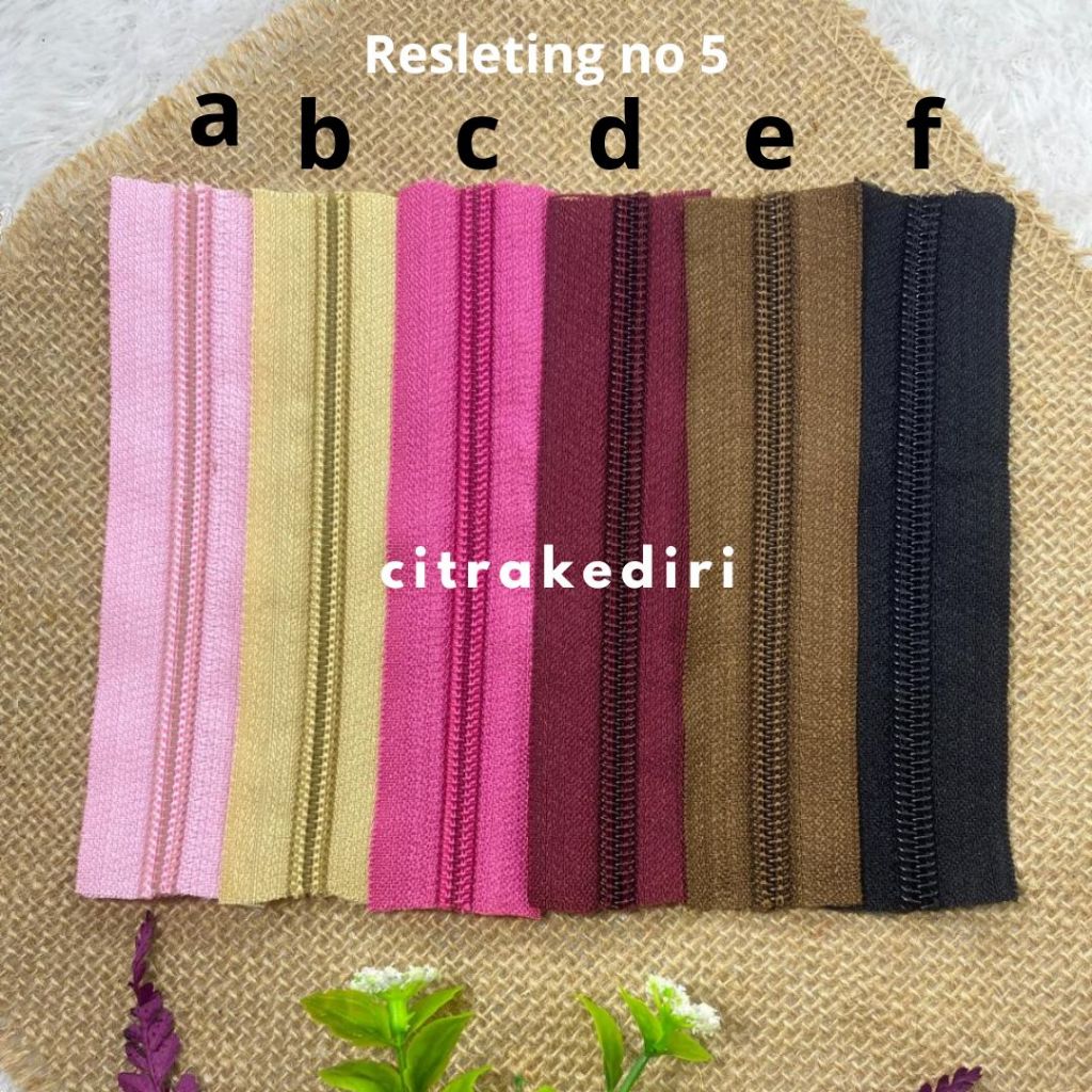 Jual Resleting plastik B No 5 (permeter)- resleting tas - resleting ...
