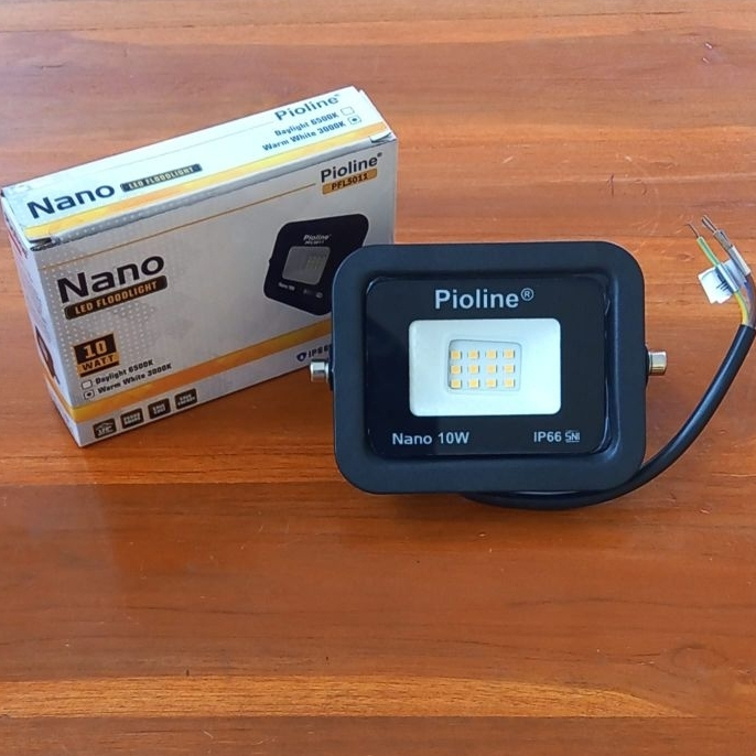 Jual PIOLINE Lampu Sorot LED 10 watt 10w Flood Light - Putih / Kuning ...