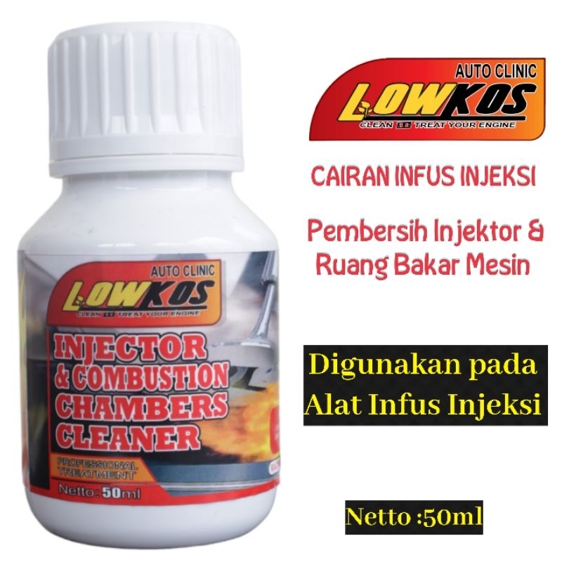 Jual LOWKOS Cairan Infus Injeksi Motor 50ml - Cairan Pembersih Injektor ...