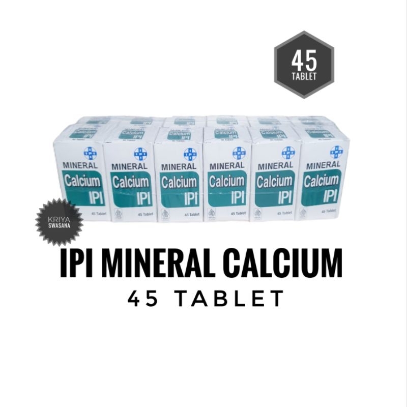 Jual IPI MINERAL CALCIUM KALSIUM 45 TABLET | Shopee Indonesia