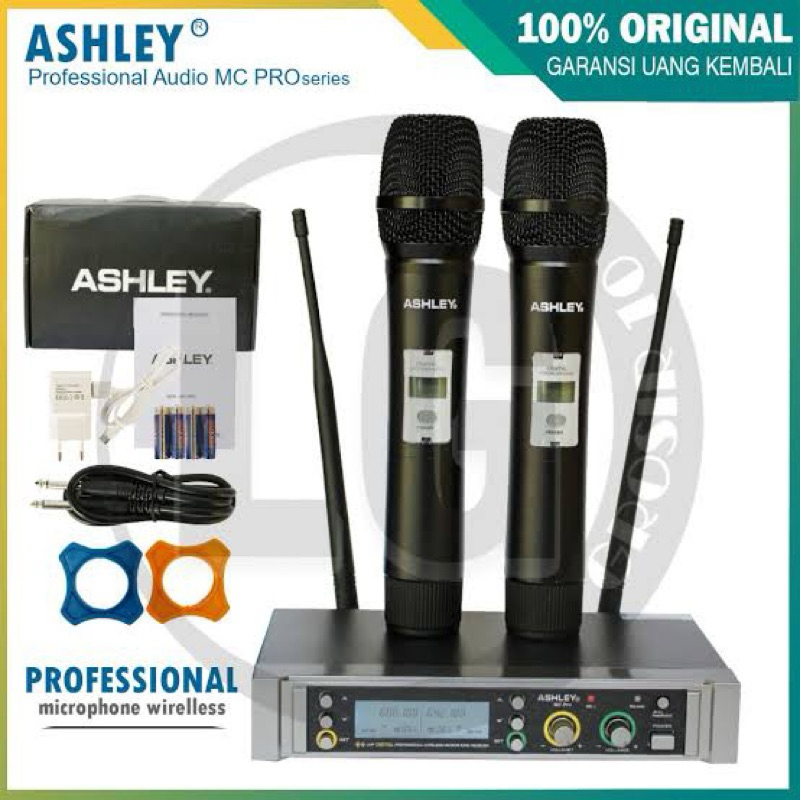 Jual Mic wireless ashley MC Pro terbaru warna hitam Garansi 1 Tahun ...