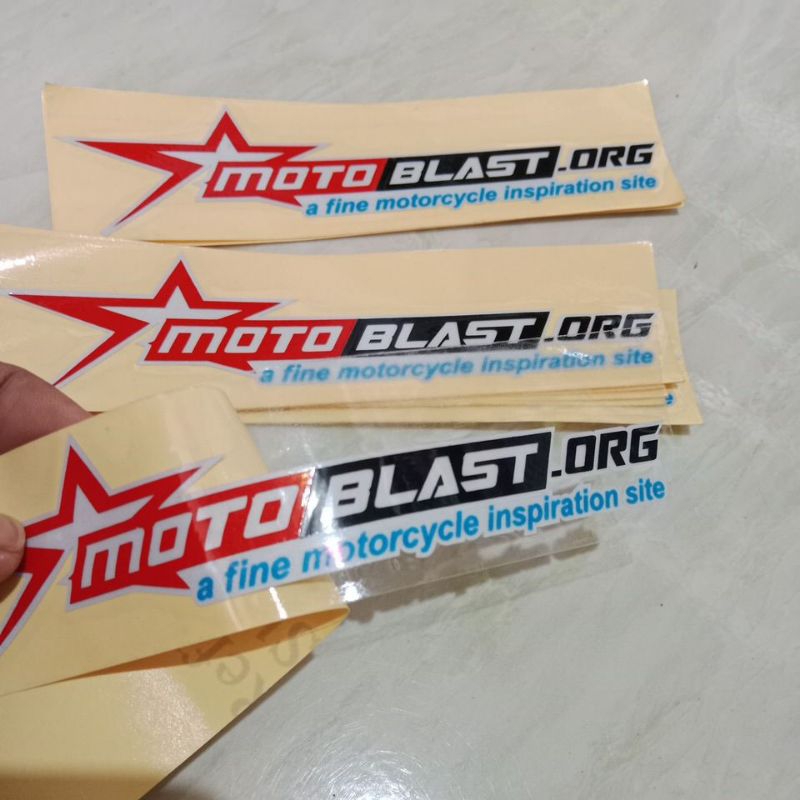 Jual sticker cutting tulisan Moto blast racing | Shopee Indonesia