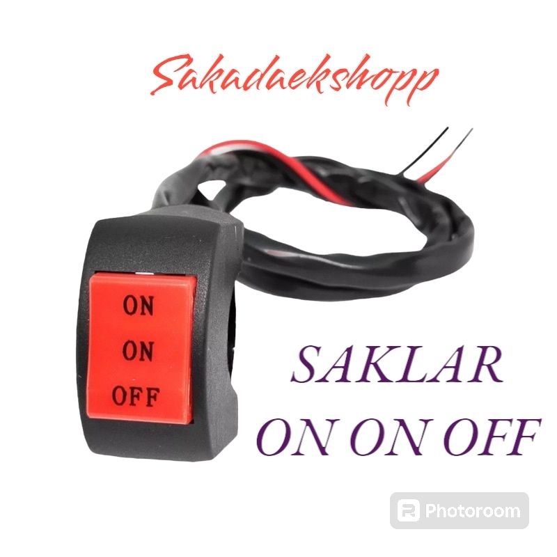 Jual Saklar Lampu Motor 3 Fungsi On On Off Saklar Stang Motor Universal ...