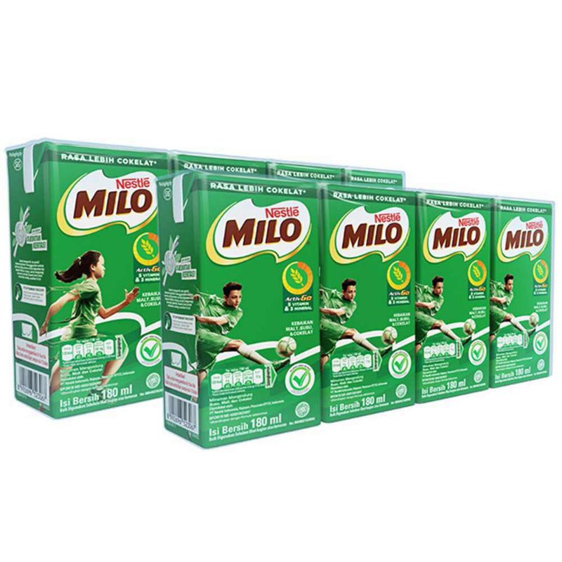 Jual Milo Activ-Go Uht coklat multipack 4x180ml | Shopee Indonesia