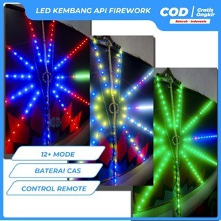 Jual Lampu layang-layangan LED kembang api rockware firework baterai ...